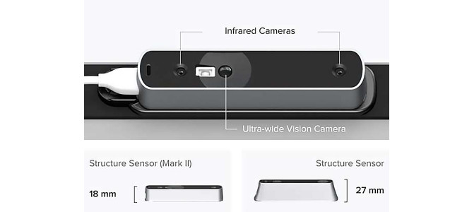 3D сканер Structure Sensor MARK II купить в Москве